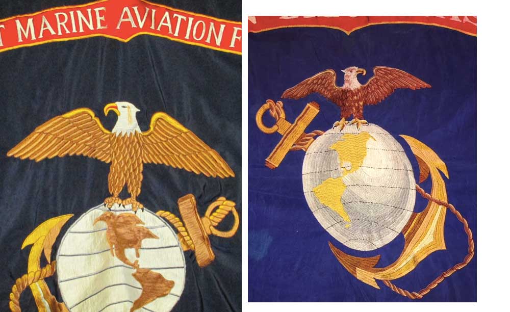 Old blue style USMC flags - MISC MILITARIA - U.S. Militaria Forum