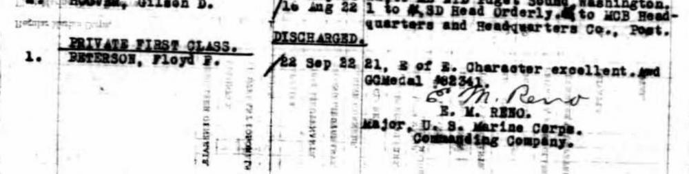 Group - 1920s USMC Floyd F. Peterson Fleet Marine uniform & medals ...