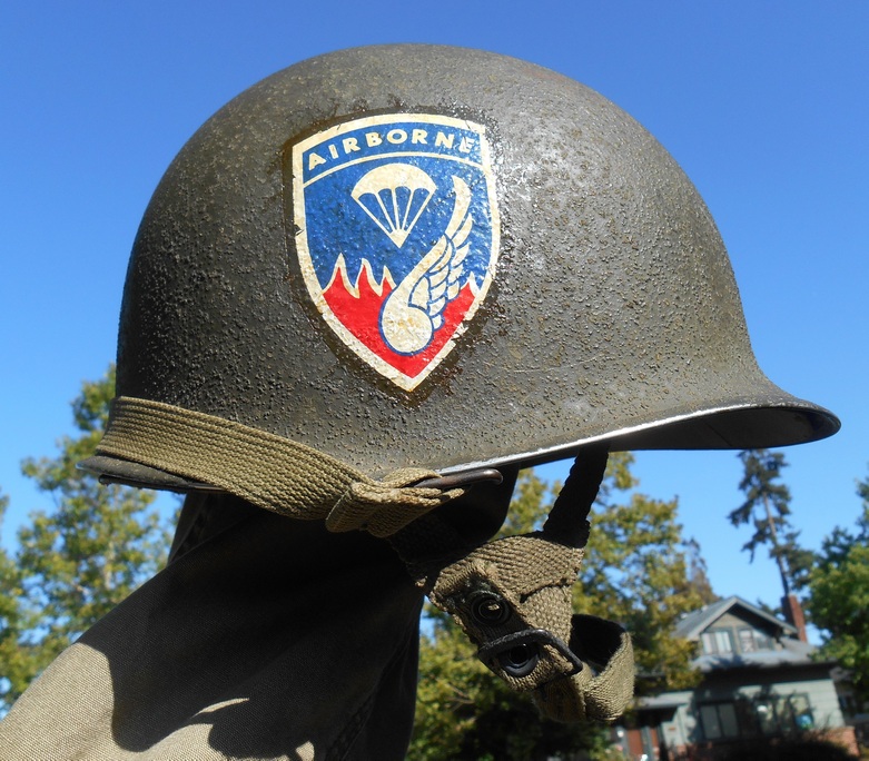 187th Airborne Paratrooper M1D with DUI Decal - M-1; M-1C & M-2 HELMETS ...