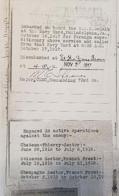 Hitching a ride with Dan Daly. 73rd Machine Gun Co. - MEDALS ...