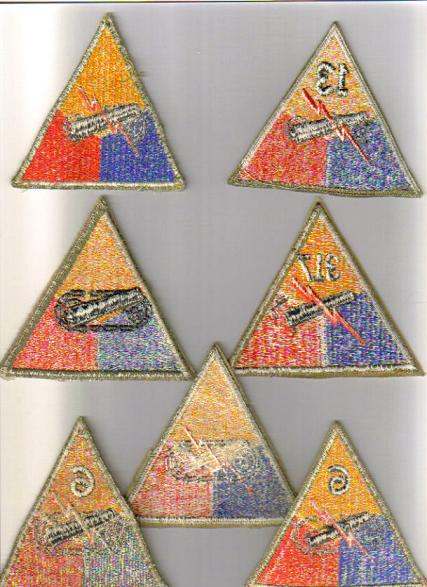 Armored triangle ERROR patches - ARMY AND USAAF - U.S. Militaria Forum
