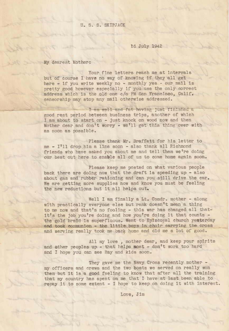 WWII Posthumous Navy Cross Sub Group - GROUPINGS PAGE - U.S. Militaria ...