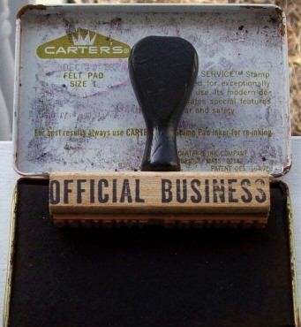 "Official Business" Stamp - EPHEMERA, PHOTOGRAPHS & MILITARY ARTWORK ...
