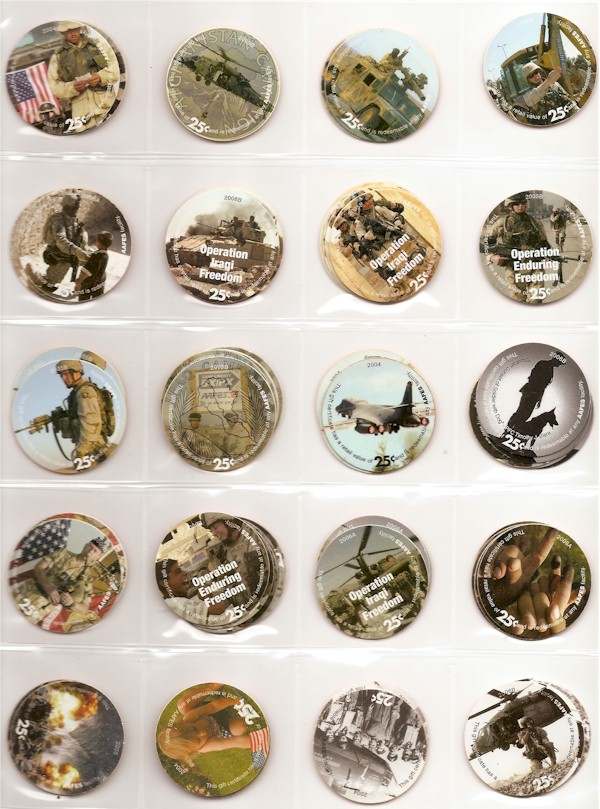 AAFES Pogs - EPHEMERA, PHOTOGRAPHS & MILITARY ARTWORK - U.S. Militaria ...