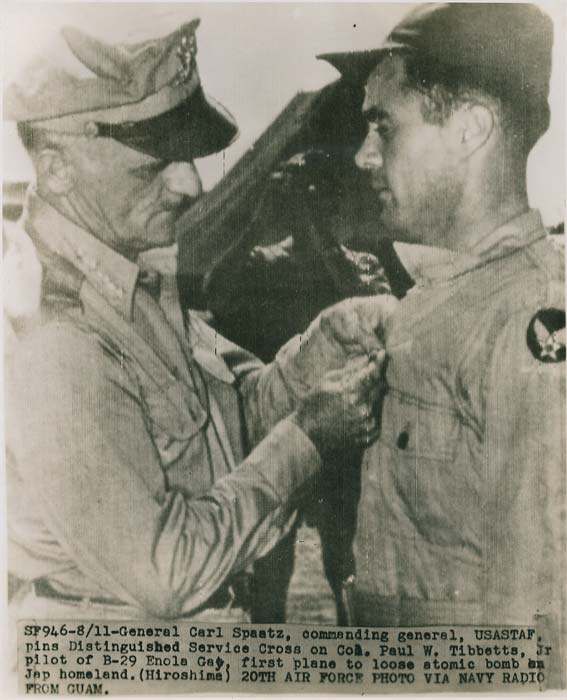WWII medal award photos - Tibbets, Marine MOH and more - EPHEMERA ...