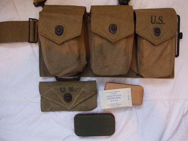 ww2 BAR gunner webgear - FIELD & PERSONAL GEAR SECTION - U.S. Militaria ...