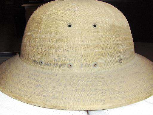 WW2 Harbor Master Ship Pilot Pith Helmet - NAVAL & SEA SERVICE UNIFORMS ...