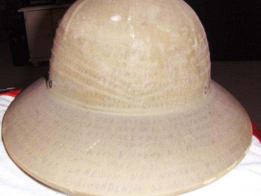 WW2 Harbor Master Ship Pilot Pith Helmet - NAVAL & SEA SERVICE UNIFORMS ...