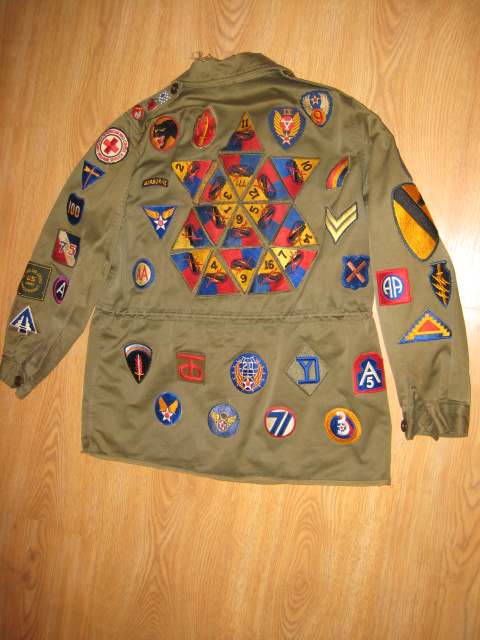 Red Cross M-43 Jacket with lots of patches - UNIFORMS - U.S. Militaria ...