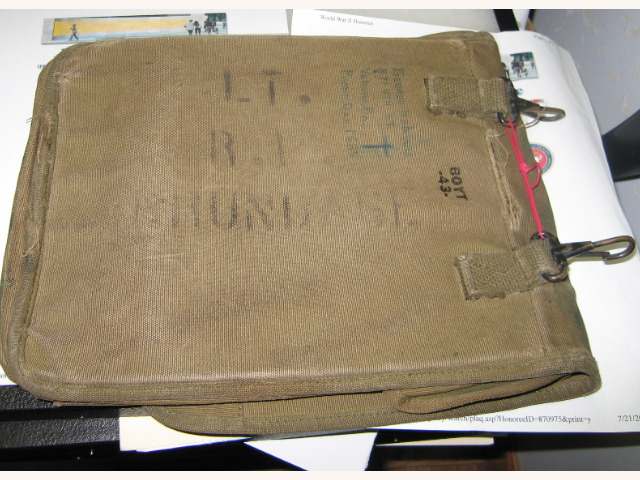 USMC WW2 CAMO Map Case to a KIA Officer - FIELD & PERSONAL GEAR SECTION ...