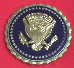Presidential Service Badge, Document & Kennedy Zippo - BADGES, AWARDS ...