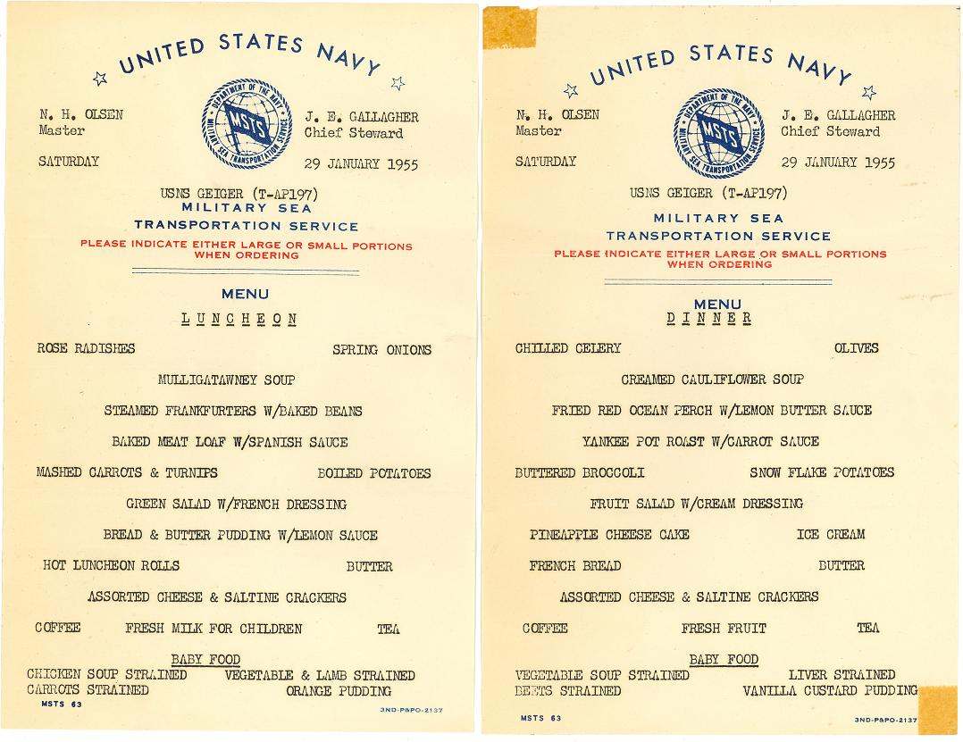 USNS Geiger T-AP 197, Navy transport - EPHEMERA, PHOTOGRAPHS & MILITARY ...