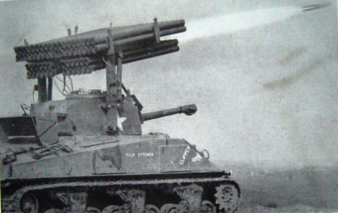 Sherman tank with the The Rocket Launcher T34 (Calliope) - MILITARY ...