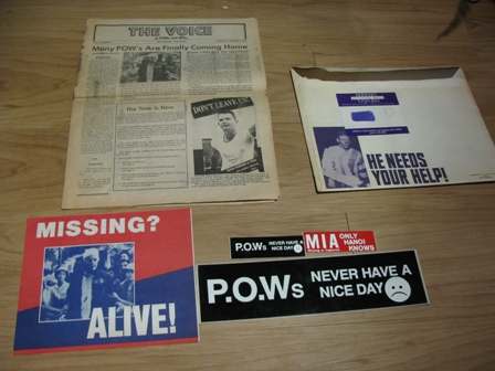 VIVA / POW-MIA Documents - EPHEMERA, PHOTOGRAPHS & MILITARY ARTWORK - U ...