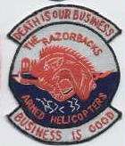 Razorbacks Armed Helicopter Platoon Pocket Patches - ARMY AND USAAF - U ...