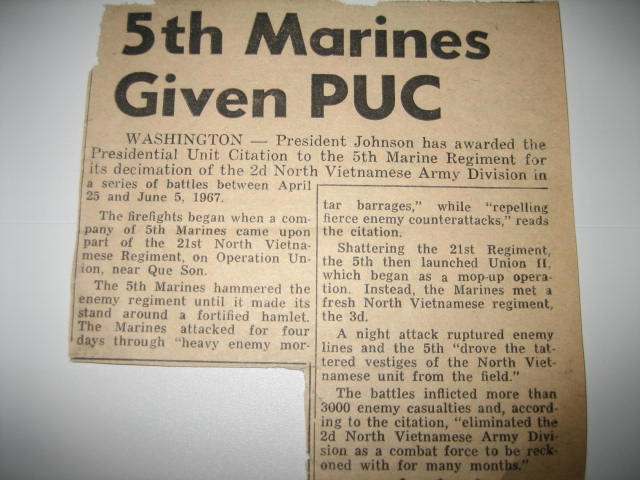 USMC Medal Group Operation Union & Op. Union II - MEDALS & DECORATIONS ...