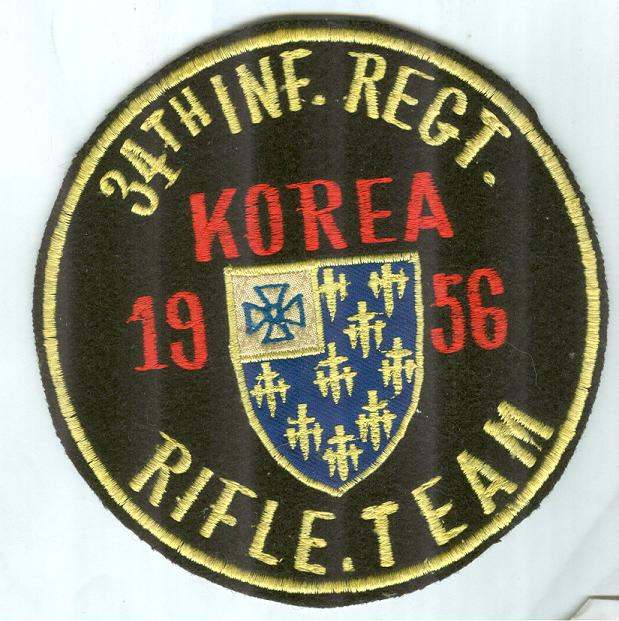 34th Infantry Reg Korea 1956 Rifle Team - ARMY AND USAAF - U.S ...