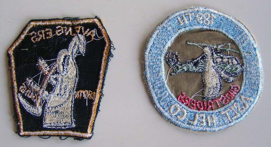 189th AHC Pocket Patch & Avengers Gun Platoon Patch - ARMY AND USAAF ...