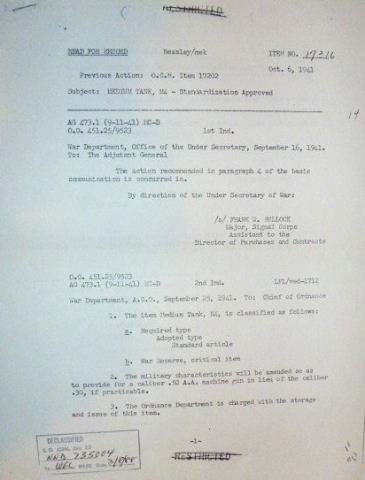 The M4 tank...an historic document from the US archives. - MILITARY ...