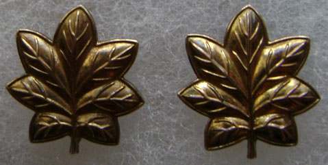 Major Oak Leaf marked 1/20-10K EXCEPT FITTINGS - ARMY (INCLUDING USAAC ...