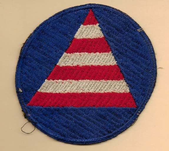 Blue Patch with Red/White Triangle - ARMY AND USAAF - U.S. Militaria Forum