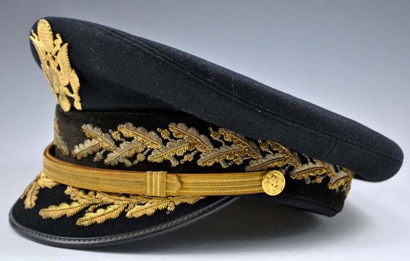 BG THEODORE C. MATAXIS Dress Blues Visor Cap - UNIFORMS - U.S ...