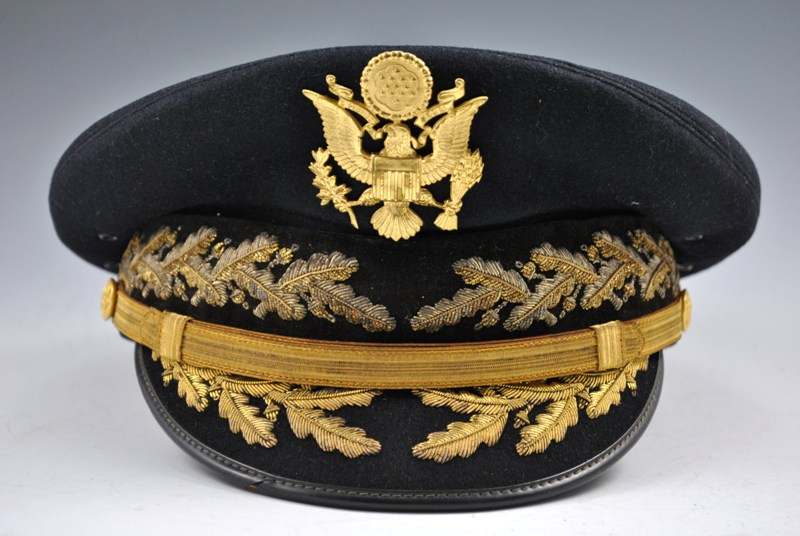 BG THEODORE C. MATAXIS Dress Blues Visor Cap - UNIFORMS - U.S ...