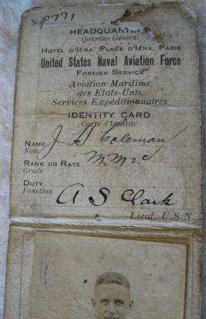 United States Naval Aviation Force identity card...era? - EPHEMERA ...