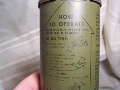 DDT aerosal can - FIELD & PERSONAL GEAR SECTION - U.S. Militaria Forum