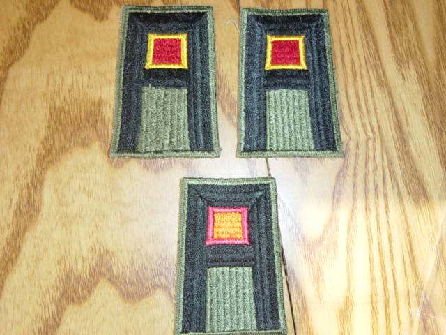 1st Army colored insert patches - ARMY AND USAAF - U.S. Militaria Forum