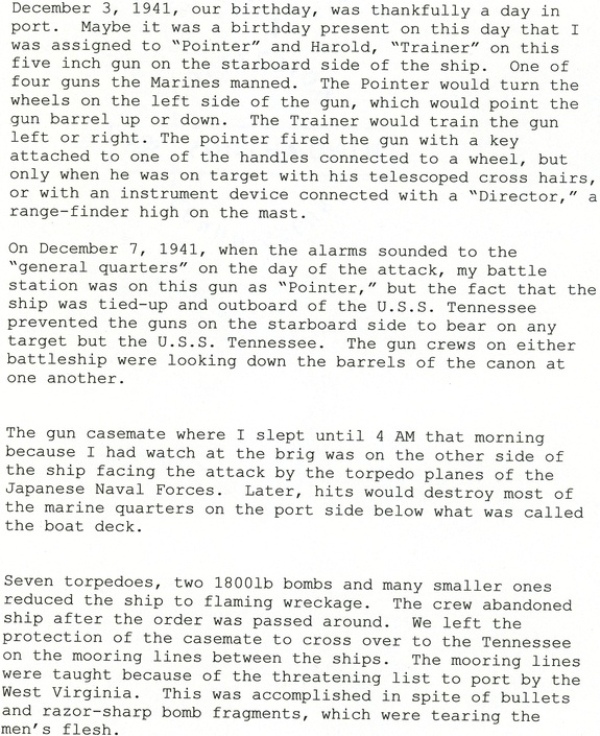 remembering pearl harbor - MILITARY HISTORY DISCUSSIONS - U.S ...