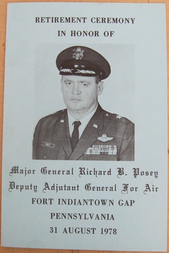 Father Of The Pa. Air Nat. Guard Major General R.B. Posey Almost Lost ...