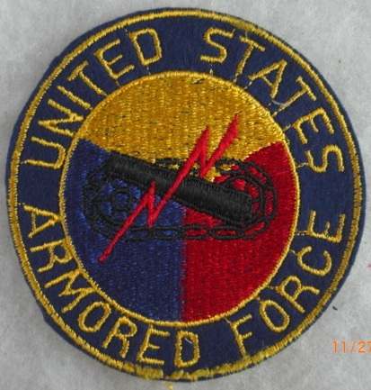 Armored Force Jacket Patch - ARMY AND USAAF - U.S. Militaria Forum