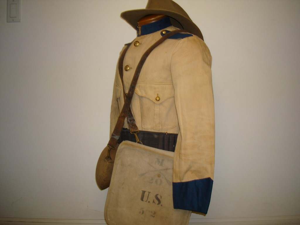 1898 Infantry Officer's Khaki Blouse - (1898-1916) SPANISH AMERICAN WAR ...