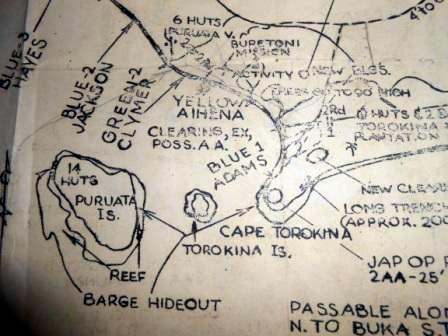 2nd Raider Bn Chart (Bougainville) - EPHEMERA, PHOTOGRAPHS & MILITARY ...