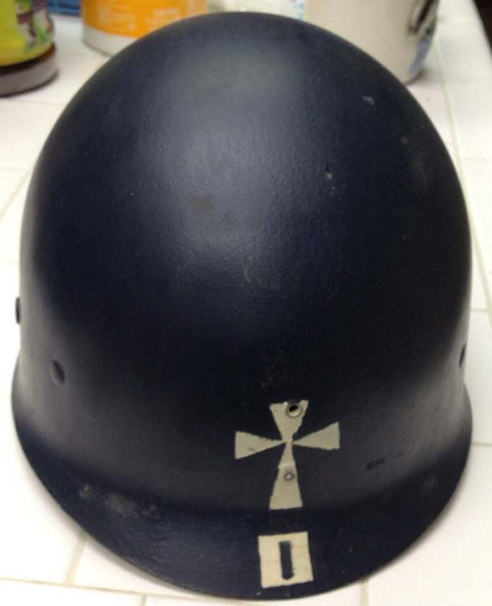 WWII Navy chaplain helmet - CHAPLAIN & MEDIC HELMETS - U.S. Militaria Forum