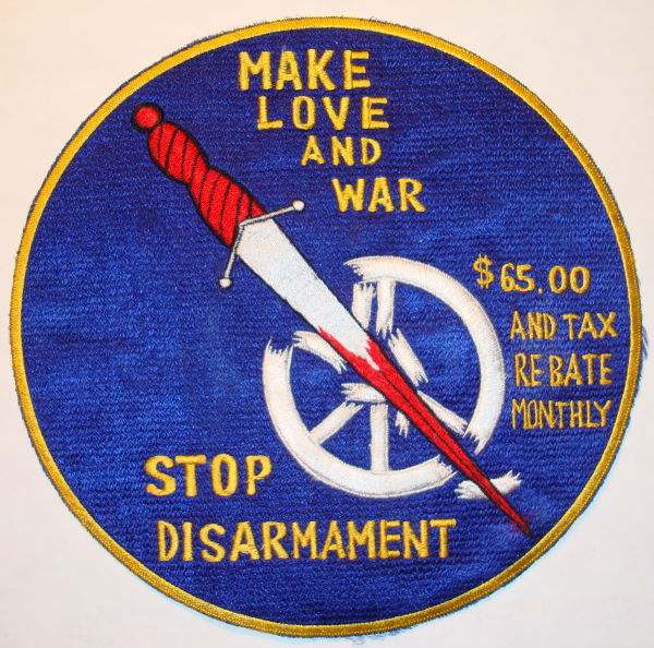 Large unknown Vietnam era 'Make Love and War' Japanese made patch - CAN ...