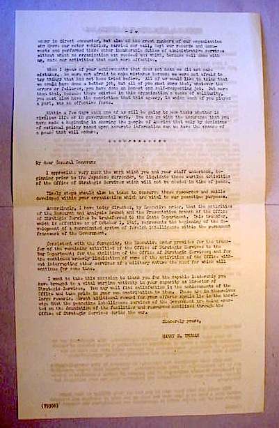 OSS Veterans' Lapel Pin Grouping - LAPEL BUTTONS (DISCHARGE ...