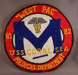 USN Ships Cruise patches WESTPAC MED PG IO - NAVY, COAST GUARD AND ...
