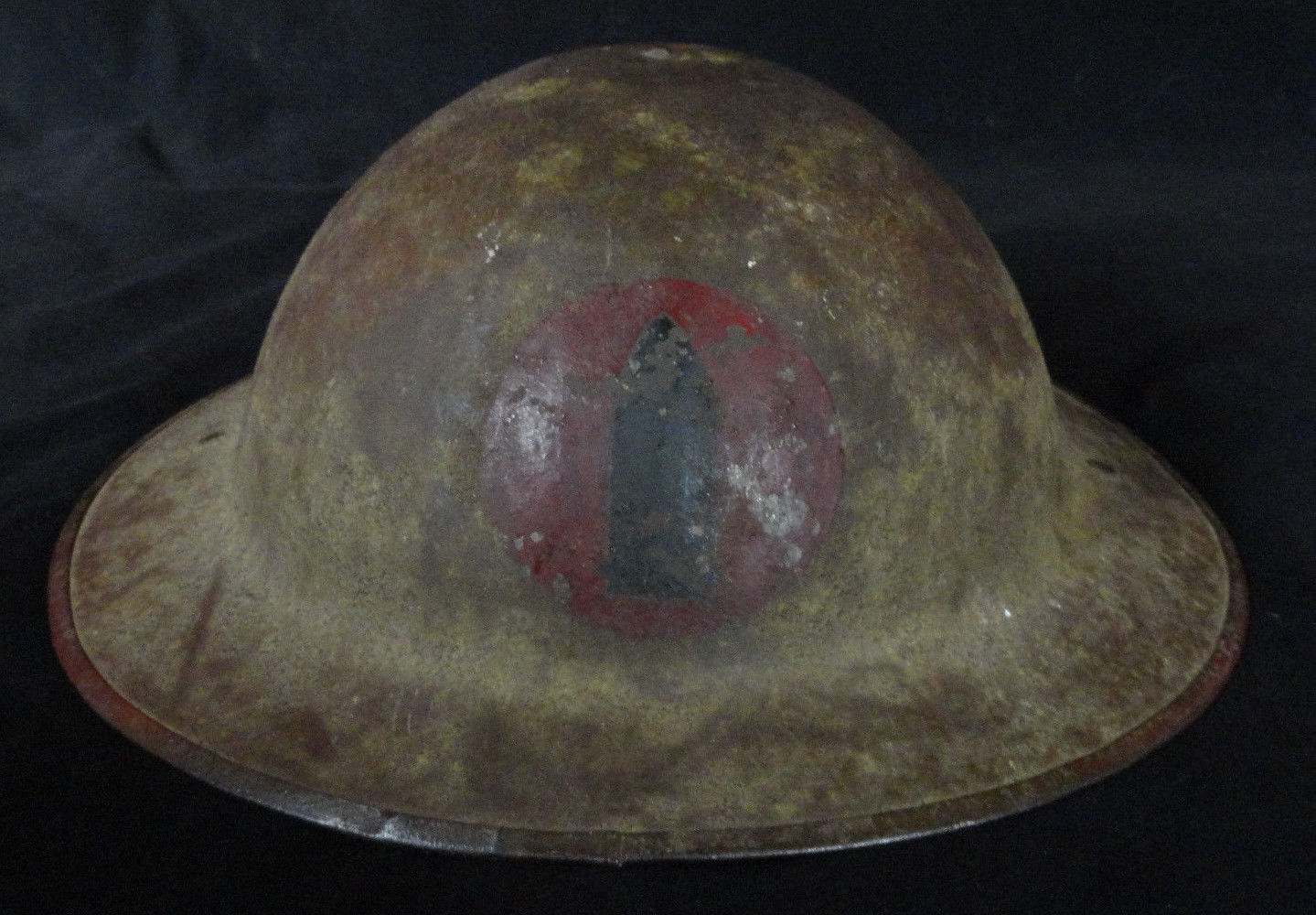 INFO REQ: Helmet w/ Painted 76th Div. Insignia - (1917-1919) WORLD WAR ...