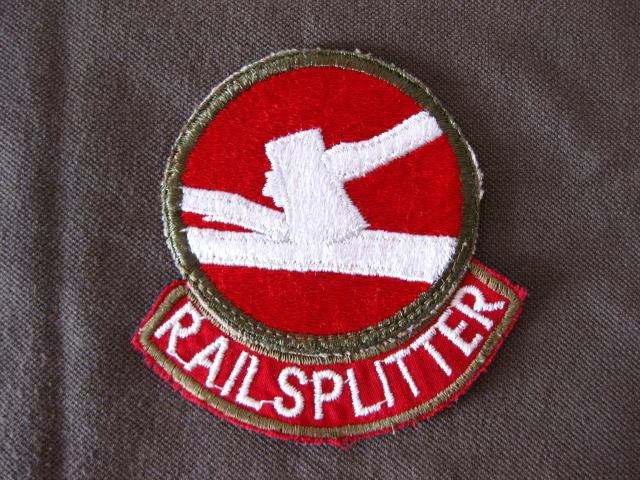 Something I've been after for a while: 84th ID with Railsplitters tab ...