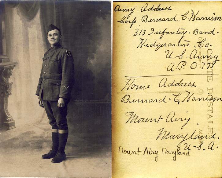 WWI HHQ 313th Infantry unit photo with band. Anyone else have unit ...