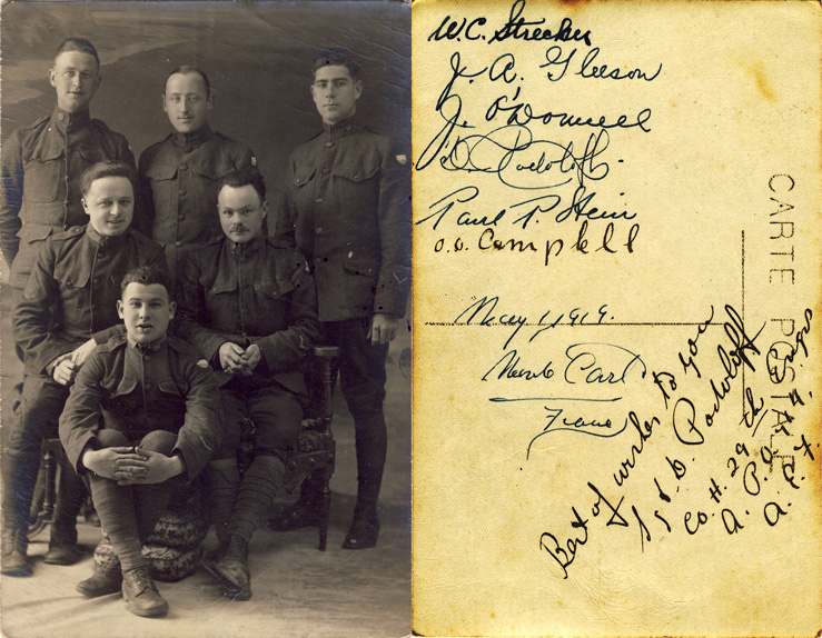 WWI HHQ 313th Infantry unit photo with band. Anyone else have unit ...