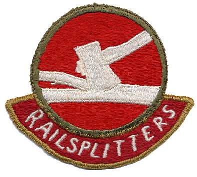 Something I've been after for a while: 84th ID with Railsplitters tab ...
