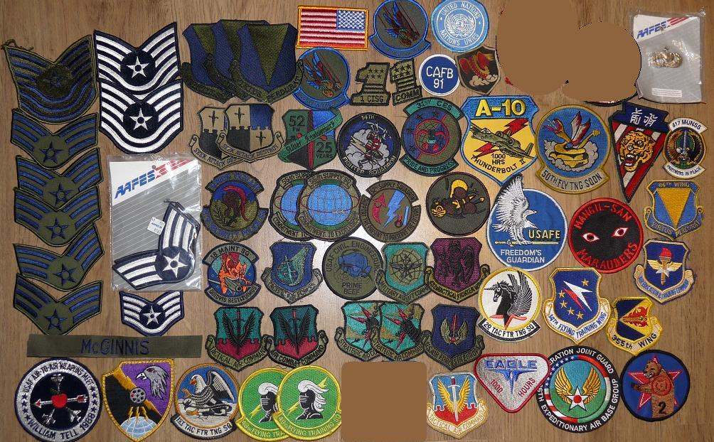 FOR FREE: 63 Air Force Patches & Rank Insignia - AIR FORCE (USAAF IS ...