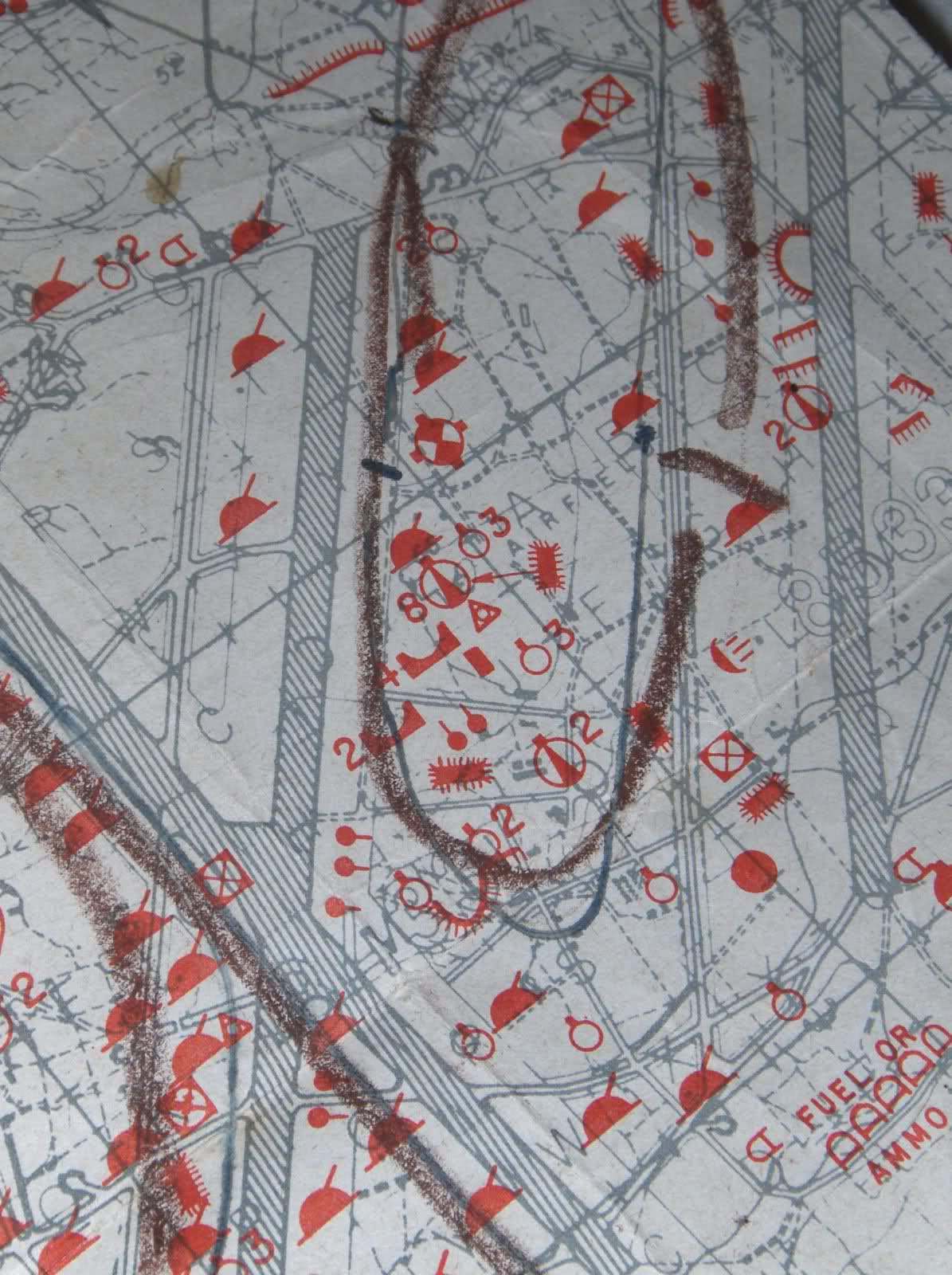 Map used for the Invasion/movement on OKINAWA! - EPHEMERA, PHOTOGRAPHS ...