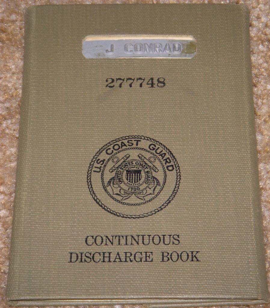 WWII USCG Continuous Discharge Book - EPHEMERA, PHOTOGRAPHS & MILITARY ...