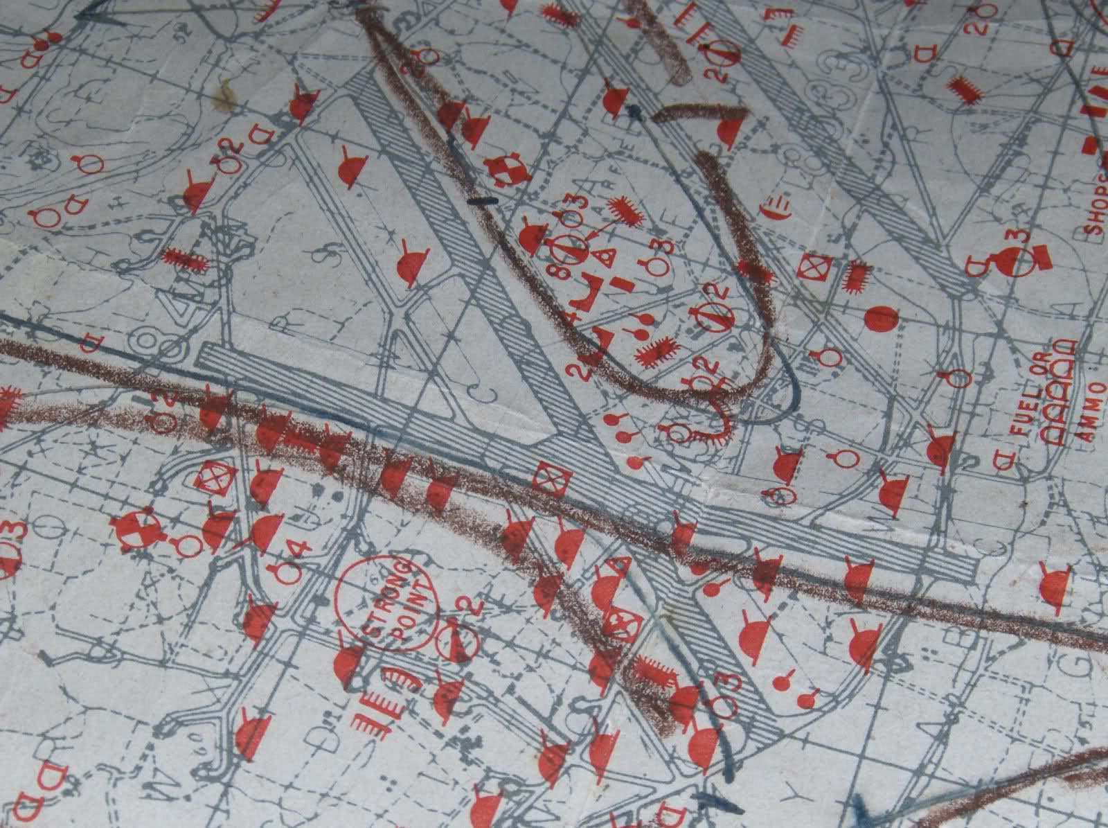 Map used for the Invasion/movement on OKINAWA! - EPHEMERA, PHOTOGRAPHS ...