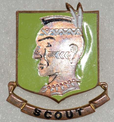 UNKNOWN "SCOUTS" PIN - DISTINCTIVE UNIT INSIGNIA / UNIT CRESTS - U.S ...