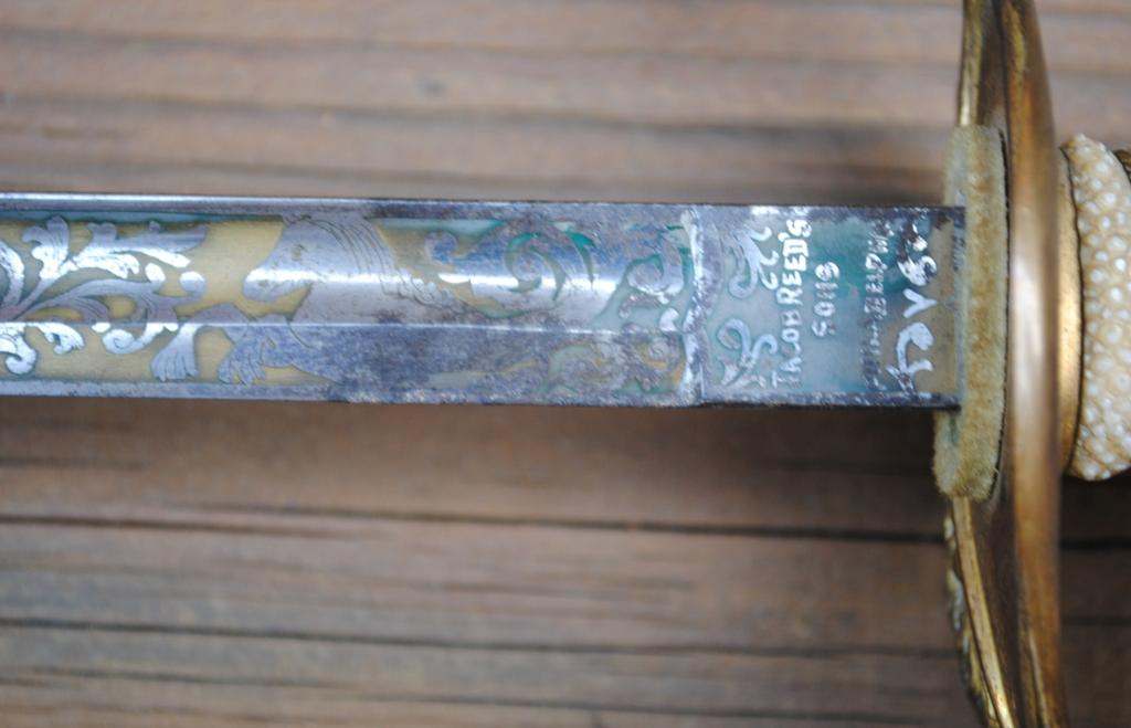 1909 Presentation Sword to Warrant Machinist Edward G. Higgins USN ...